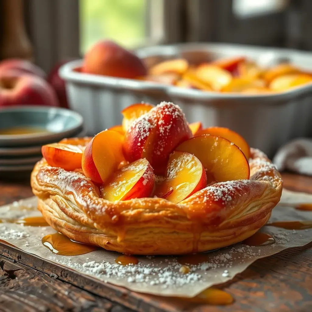 Amazing Peach Puff Pastry Dessert Recipes: Easy Bake | yummyhealthydesserts